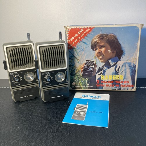 Vintage 1976 Ranger Transceivers CB Radio Walkie Talkie Model 900 Pair ...