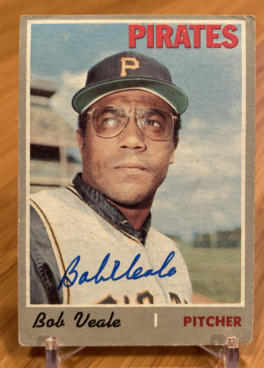 Bob Veale Pittsburgh Pirates Autographed Signed 1970 Topps Baseball ...