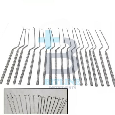 Rhoton micro Dissector Neurosurgical expanded Steel 20 PCs Set ...