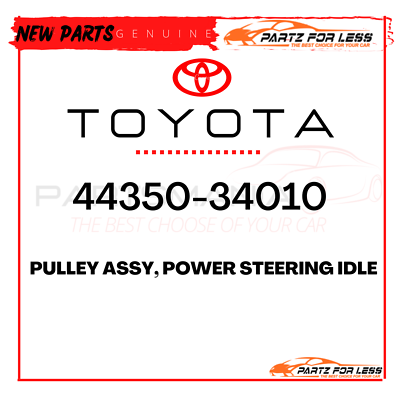 44350-34010 TOYOTA GENUINE PULLEY ASSY, POWER STEERING IDLE 4435034010 ...