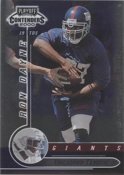 2000 Playoff Contenders - Touchdown Tandems Ron Dayne, Thomas Jones # ...
