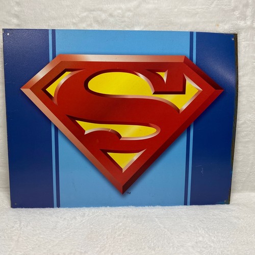 VTG Superman Marvel DC Comics Superhero Tin Metal Sign Wall Garage ...