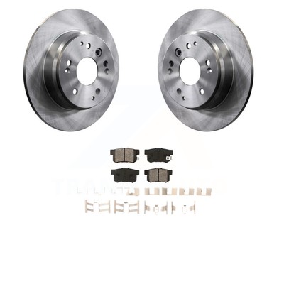 Rear Disc Rotors & Semi-Metallic Brake Pad Kit For Acura TL Honda ...