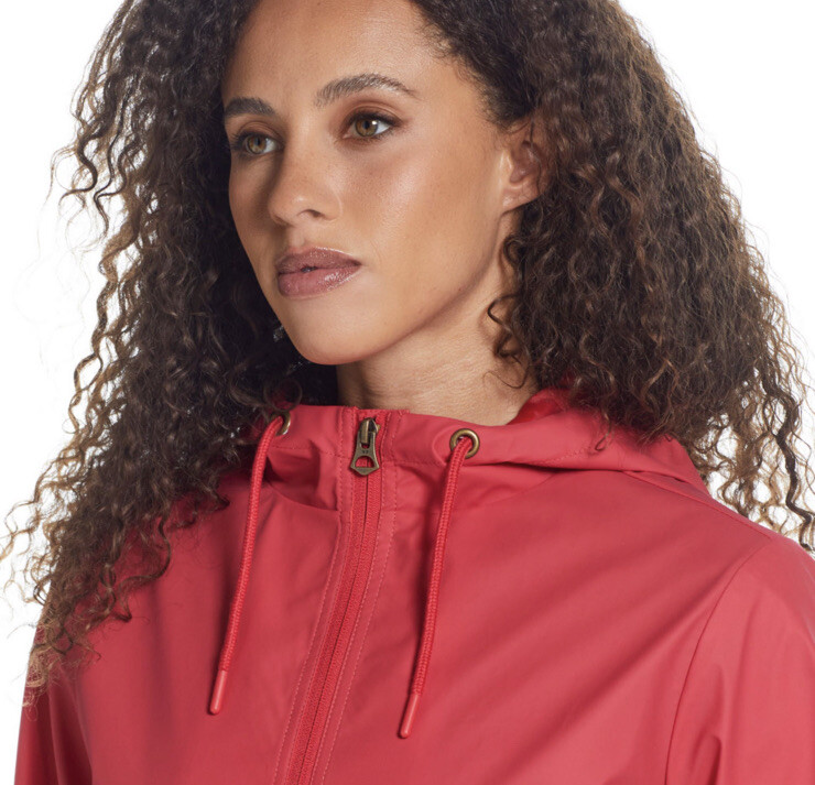 Weatherproof Ladies Rain Slicker Jacket Size XL Color Rococco Red NEW ...