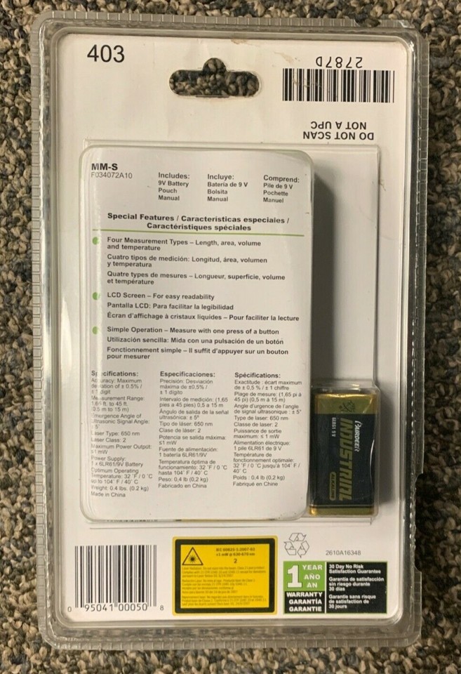 Measure Master, Multi Function Laser Estimator with Belt Pouch | eBay