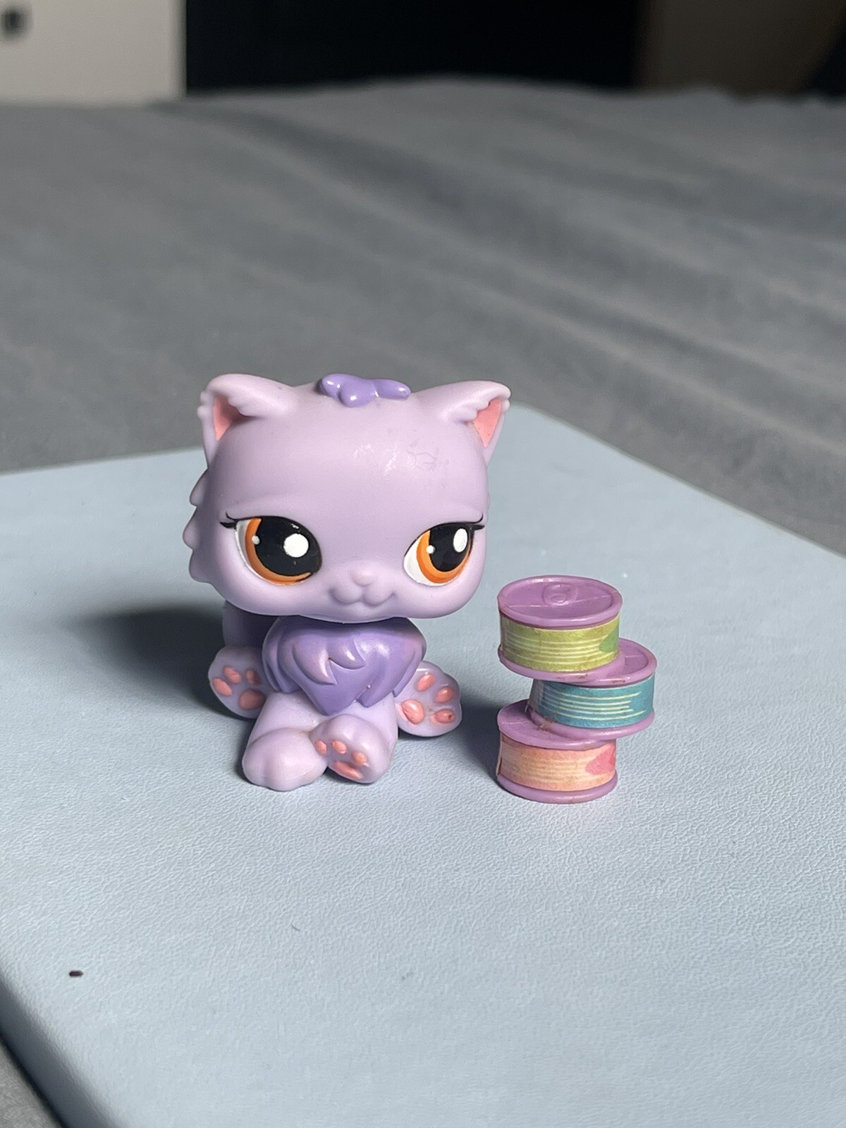 Littlest Pet Shop #1771 Purple Persian Cat With Accessory | eBay Australia