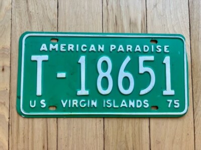 1975 USVI License Plate | eBay