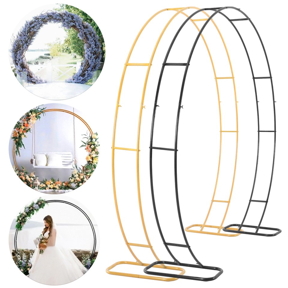 Metal Wedding Arch Frame Backdrop Free Standing Events Venue Sturdy ...