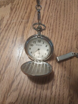 Rumours Pocket Watch Silver Tone Flowers Needs Battery | eBay