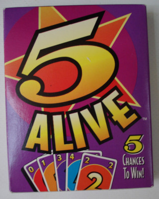 Vintage 5 Alive Card Game 1994 Mattel 100% COMPLETE Makers Of UNO NICE ...