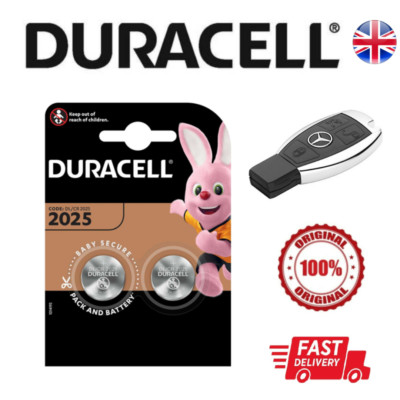 Car Key Fob Battery For Mercedes Benz Remote A, C, E Class 2X CR2025 UK ...