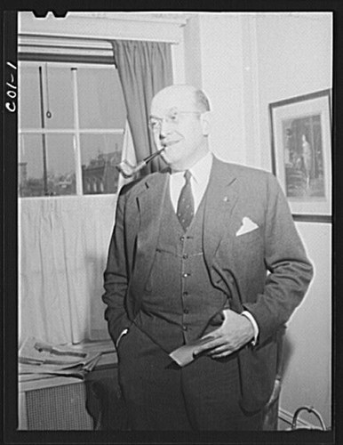 in his Secretary of A. War photographed Louis Assistant home. Johnson ...