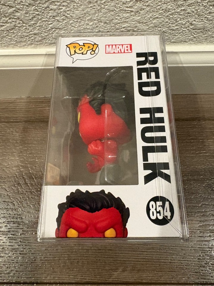 Funko Pop! Marvel Red Hulk #854 Glow In Dark Chase Hot Topic Exclusive ...