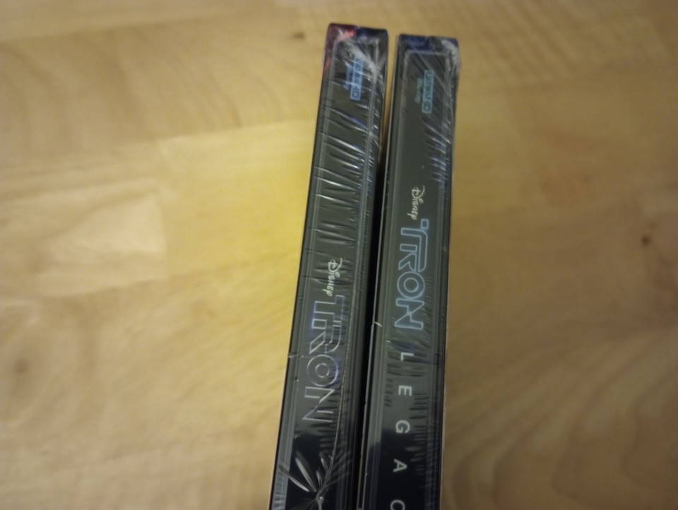 Tron 4K + Tron Legacy 4K (UHD + Blu Ray + Digital) SteelBook Brand New ...