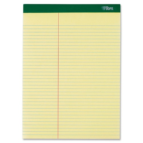 Tops Letr-trim Perforated Law-ruled Writing Pad - 100 Sheet - 16 Lb - 8 ...