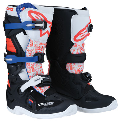 Moose Racing Youth Alpinestars Tech Tech 7S Offroad Boots Black/White ...