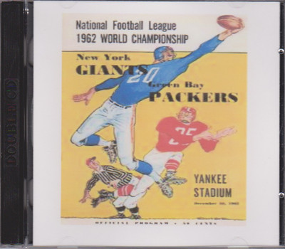 1962 NFL Championship Game Green Bay Packers beat the New York Giants ...