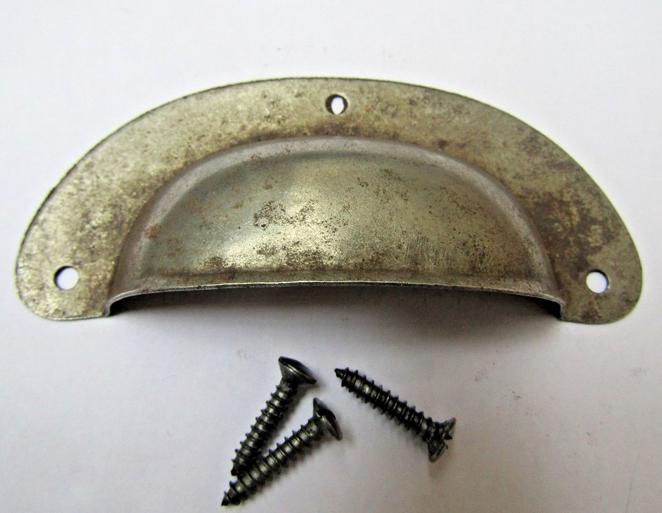 Steel Retro Vintage Shell Cupped Cup Pull Wardrobe Chest Drawer ...