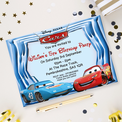 Disney Cars Invitation Template