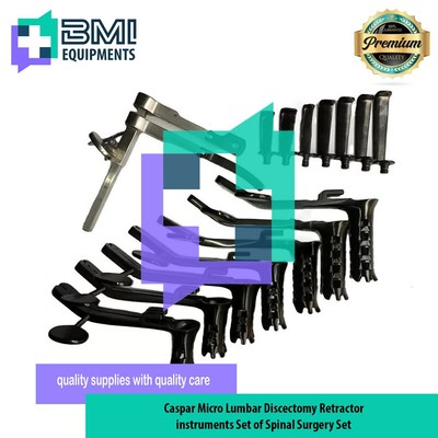 Caspar Micro Lumbar Discectomy Retractor instruments Set of Spinal ...