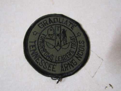 MILITARY PATCH SEW ON US ARMY TENNESSEE NATIONAL GUARD GRADUATE NCOLS ...