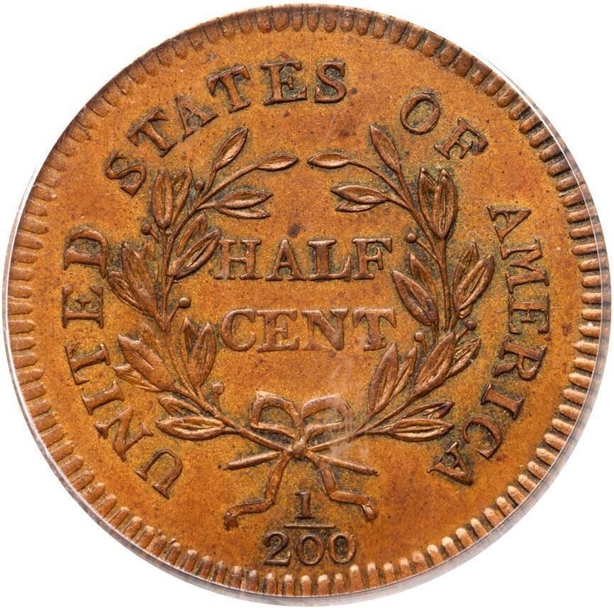 1796 K-1 R-7- PCGS MS 63 BN Edwards Copy Liberty Cap Half Cent Coin 1 ...