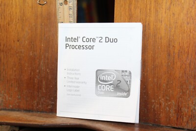 2009 Intel Core 2 Duo Processor Instruction Book | eBay