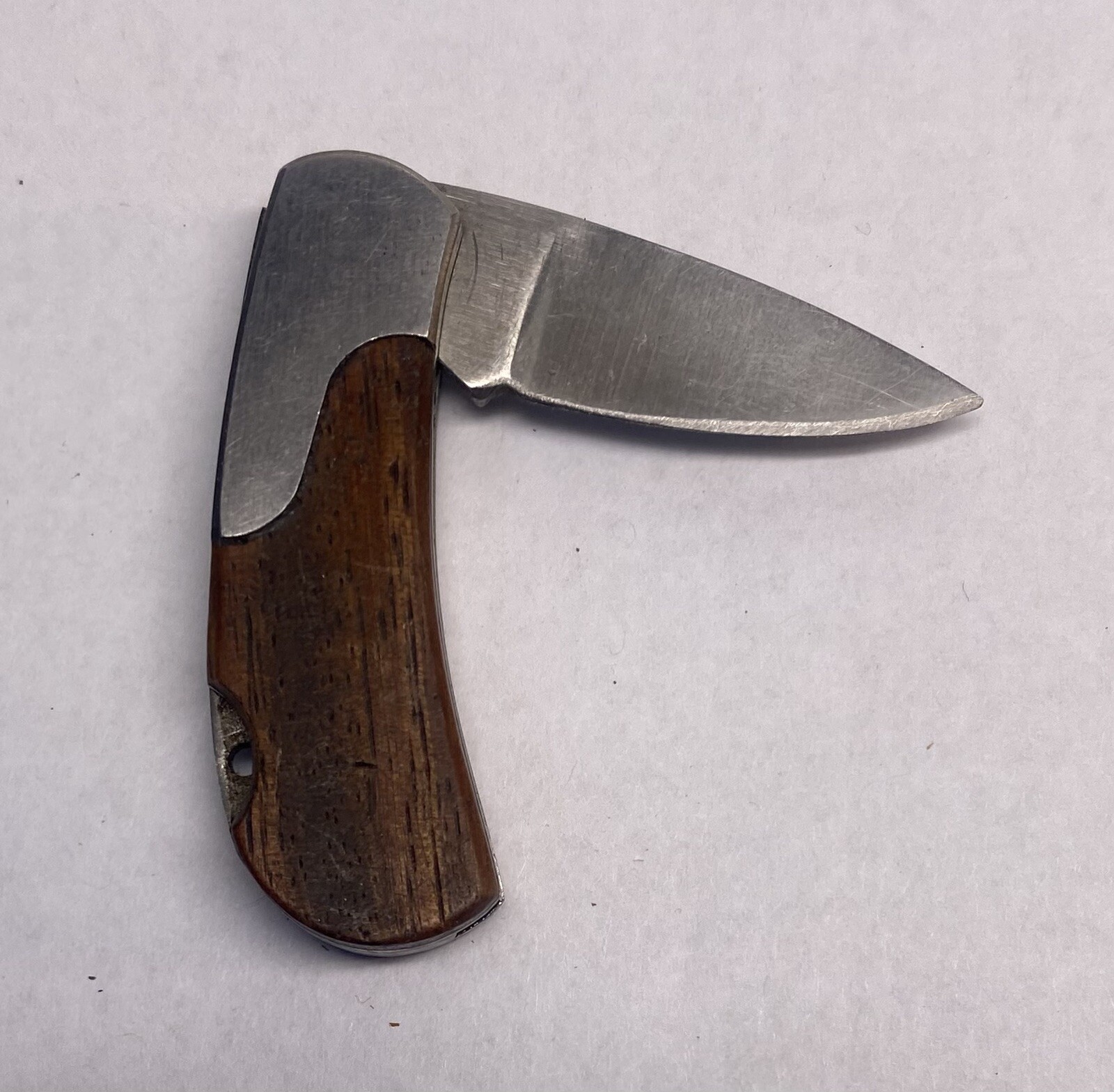 Folding Pocket Knife Small Wood handle Made In China Stainless | eBay