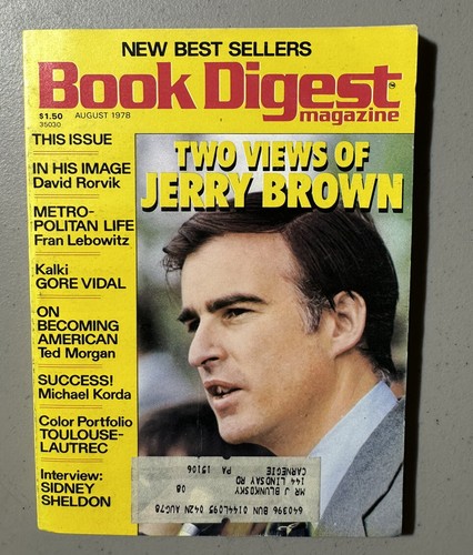 1978 August Book Digest Magazine, Jerry Brown (B36) | eBay