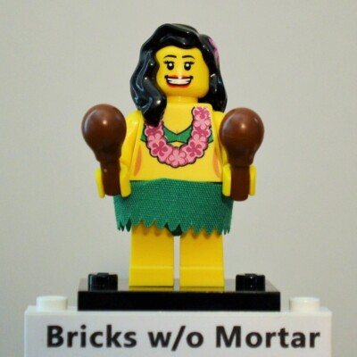 New Genuine LEGO Hula Dancer Minifig with Maracas Series 3 8803 | eBay
