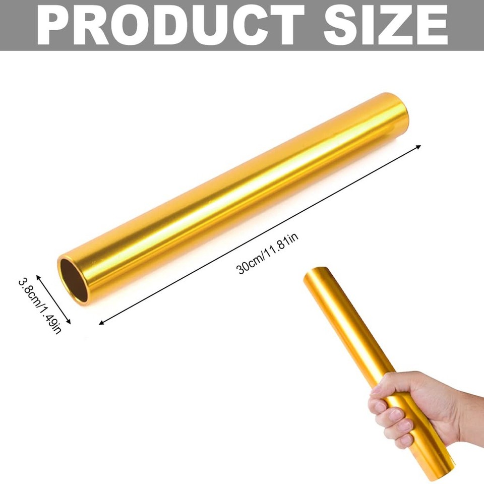 4 Pack Aluminum Track Field Relay Baton, Sports Field Race Batons ...