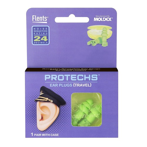 Protechs Reusable Ear Plugs For Travel, Switch Filter Allows For Open ...