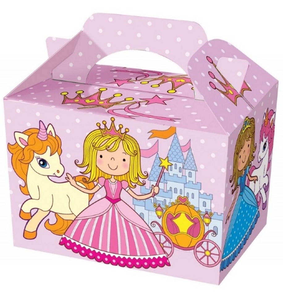 40 Childrens Kids Themed Carry Food Meal Box Birthday Party Loot Bag ...