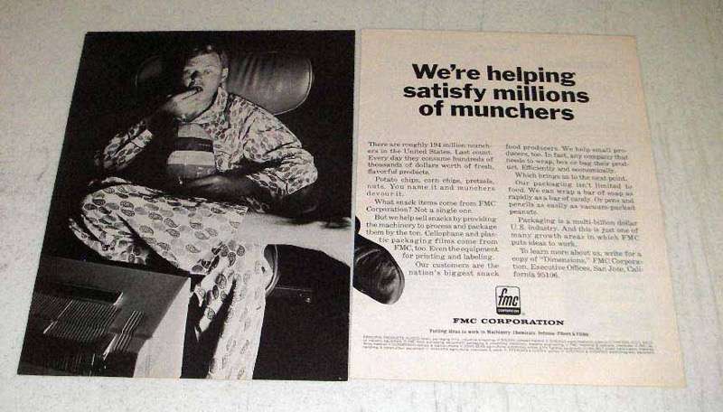 1968 FMC Packaging Machinery and Films Ad - Munchers | eBay