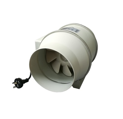 200mm 8" Turbo Fan 2 Speed Inline Fan Industrial Supply Exhaust ...