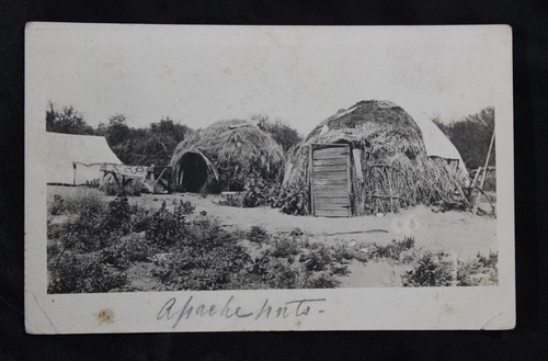 VINTAGE RPPC REAL PHOTO POSTCARD APACHE HUTS ~ NATIVE AMERICAN | eBay