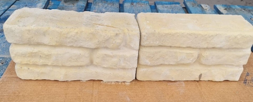 Concrete Walling Blocks In Cotswold Buff x 25 (DELIVERY EXCEPTIONS ...