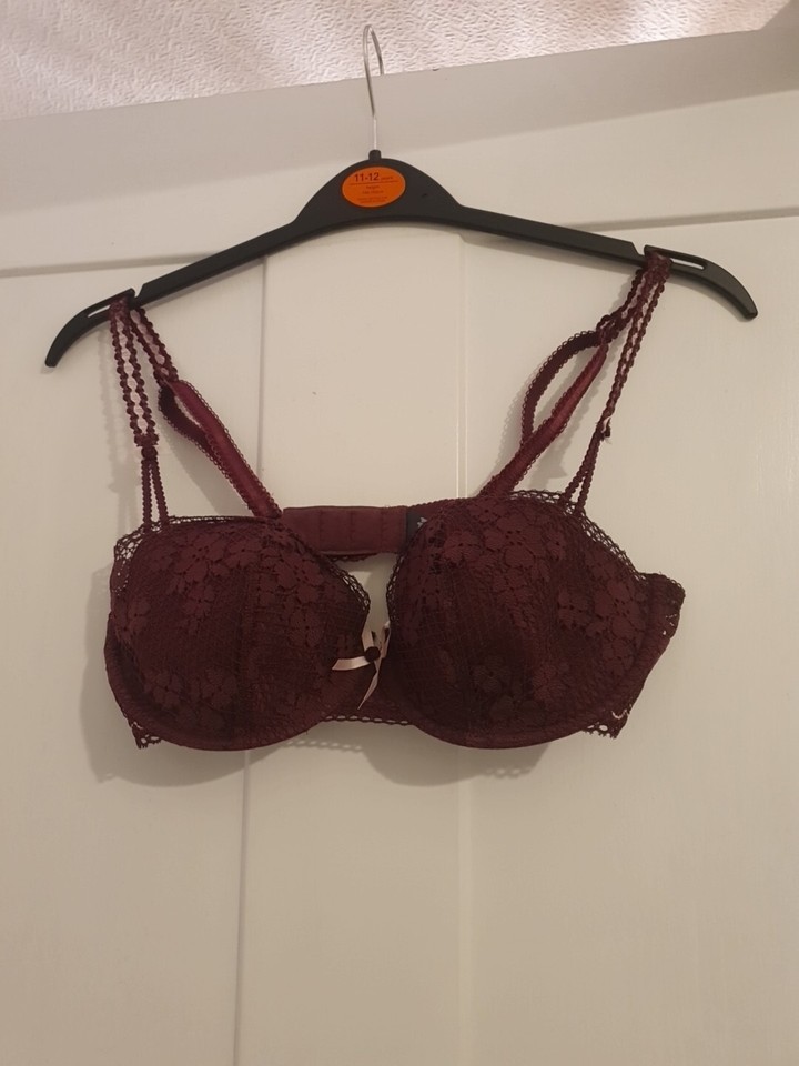 4 X Bras M&S Ceriso Per Una Brown Animal Burgundy Lace Black Check ...