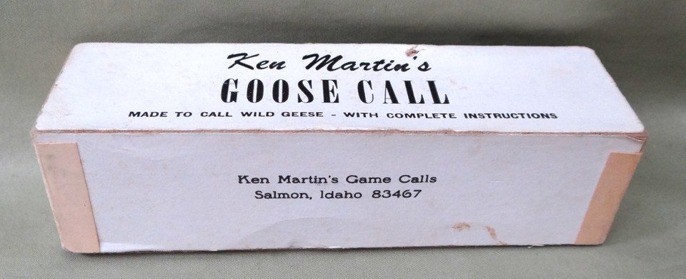 Ken Martin, Salmon, ID Goose Call, NIB w/Instructions | eBay