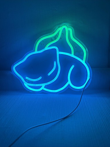 Neon LED Sign | Anime Pokemon Bulbasaur Theme | High Quality Lighting ...