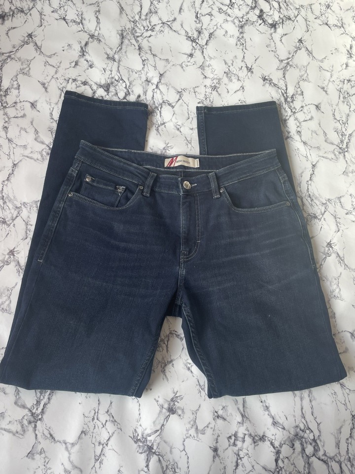 Mush Mash Dark Blue Denim Tapered Jeans Waist 34 Leg 34 | eBay UK
