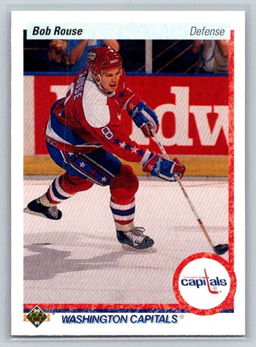 1990-91 Upper Deck #389 Bob Rouse Washington Capitals Hockey Card | eBay