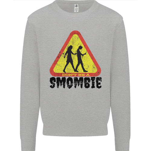 Smombie Antisocial Phone Smartphone Addict Mens Sweatshirt Jumper | eBay UK