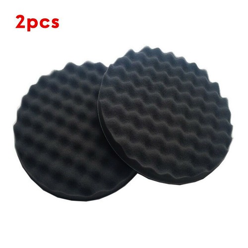 2pcs Car Foam Polishing Pads 8 Inch Round Single Sided Buffing Tool ...