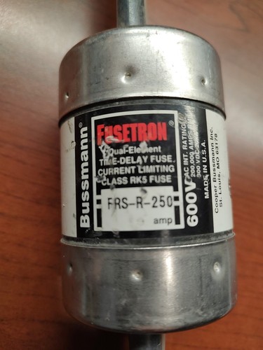 Cooper Bussmann FRS-R-250 Fusetron Fuse Rk5 250a Amp 600v-ac 300v-dc | eBay