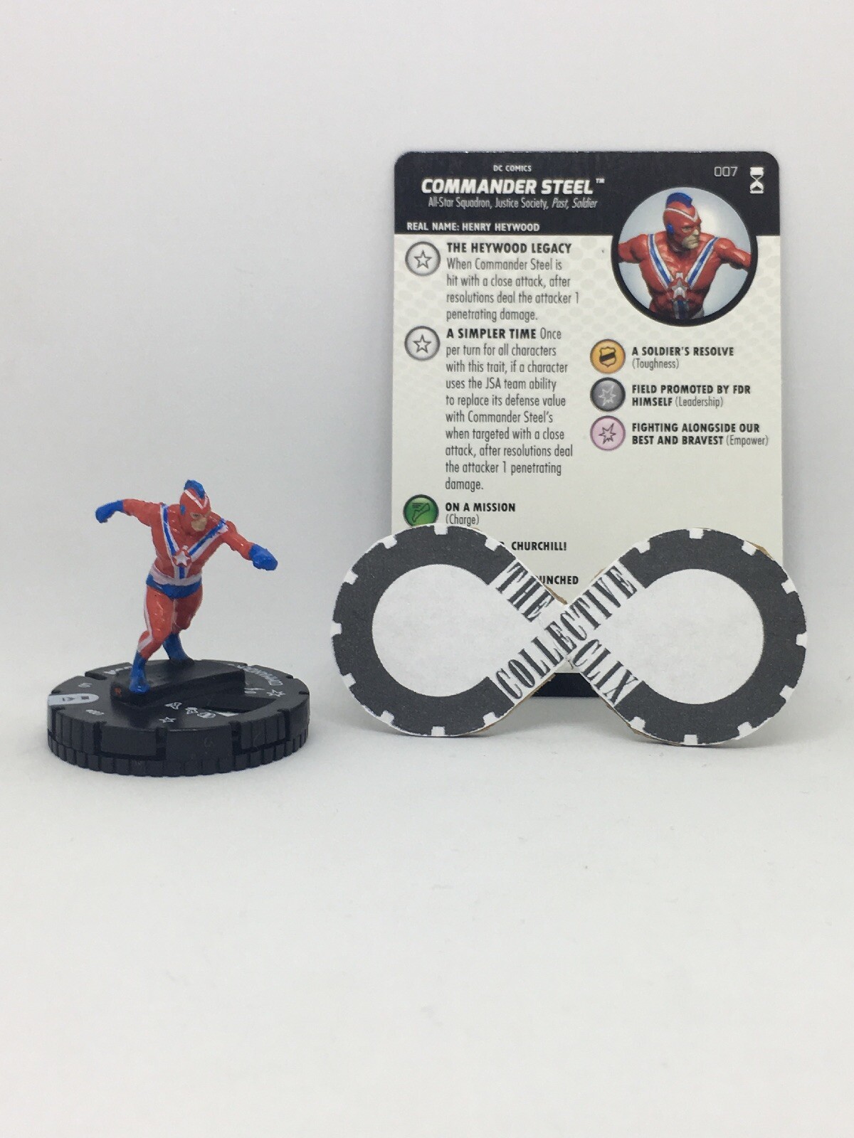 Heroclix - Commander Steel 007 - Rebirth - Common W/ Card | eBay