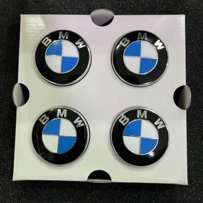 NEW BMW GENUINE FLOATING WHEEL CENTER COVER HUB CAPS 56MM SET ...