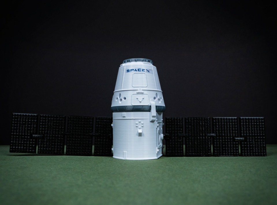 DRAGON Cargo Plastic model Capsule SpaceX Spacecraft 3D Print | eBay