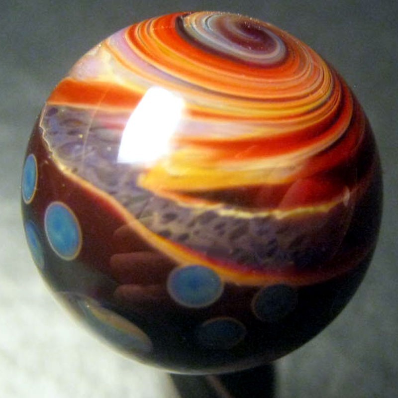 Boomwire Glass Marbles .75" handmade contemporary art sculpture ...