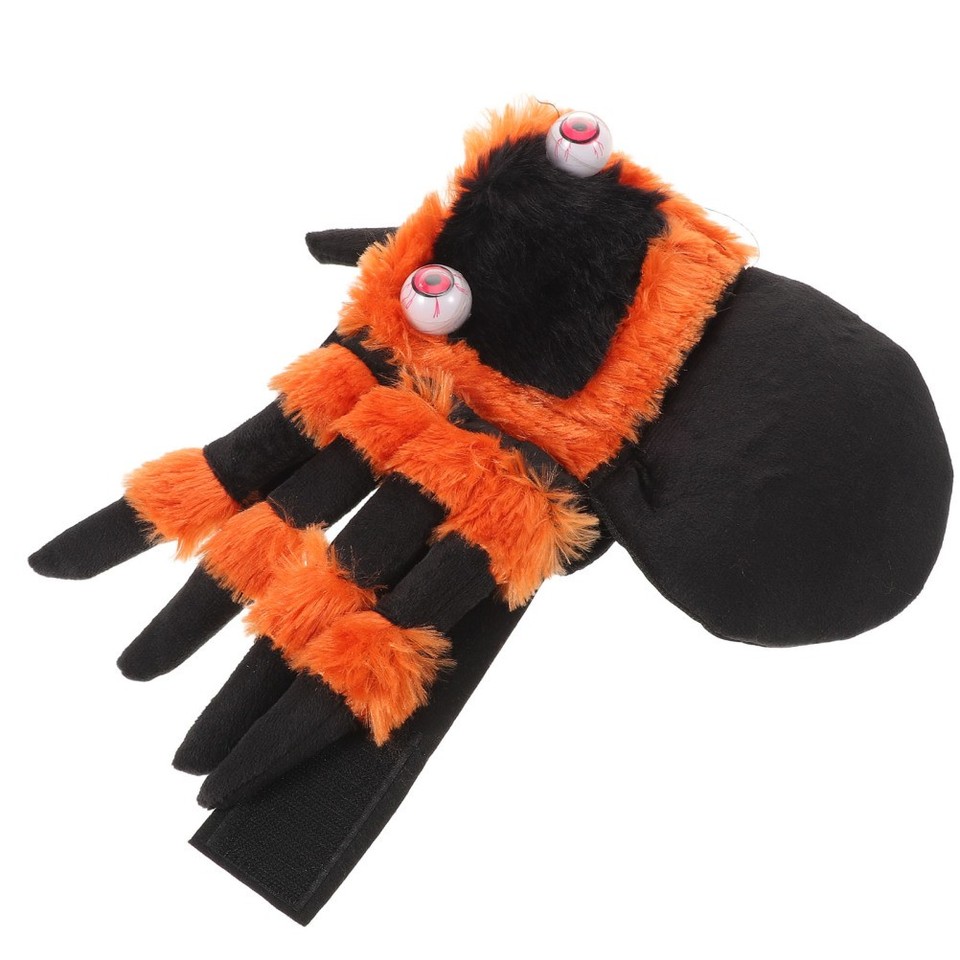 Pet Spider Clothes, Furry Tarantula Dog Costume with Harness, Cosplay ...